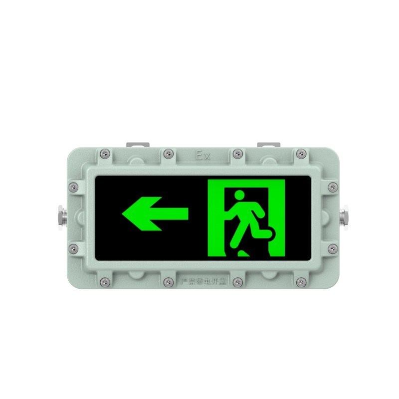 220v Atex Explosion Proof Led Exit Sign 2*3w Rechargeable Explosion Proof Emergency Led Lamps